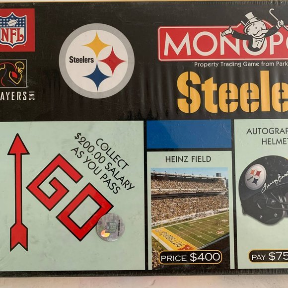Hasbro | Games | Vintage Monopoly Pittsburgh Steelers Collectors ...